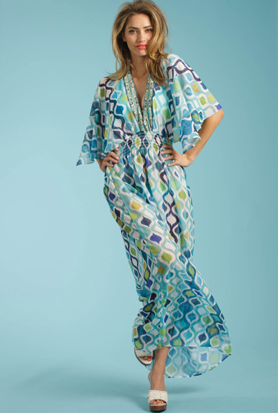 Trina Turk Ogee Long Dress – Everything Turquoise