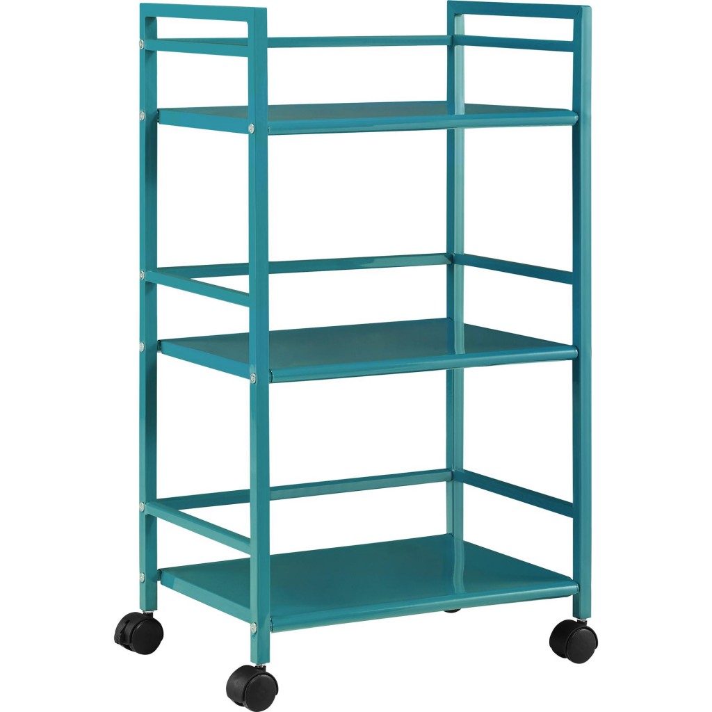 Marshall Teal Three Shelf Rolling Utility Cart – Everything Turquoise