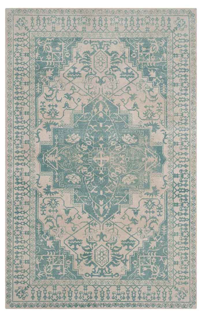 Ivory & Turquoise MacArthur Rug – Everything Turquoise